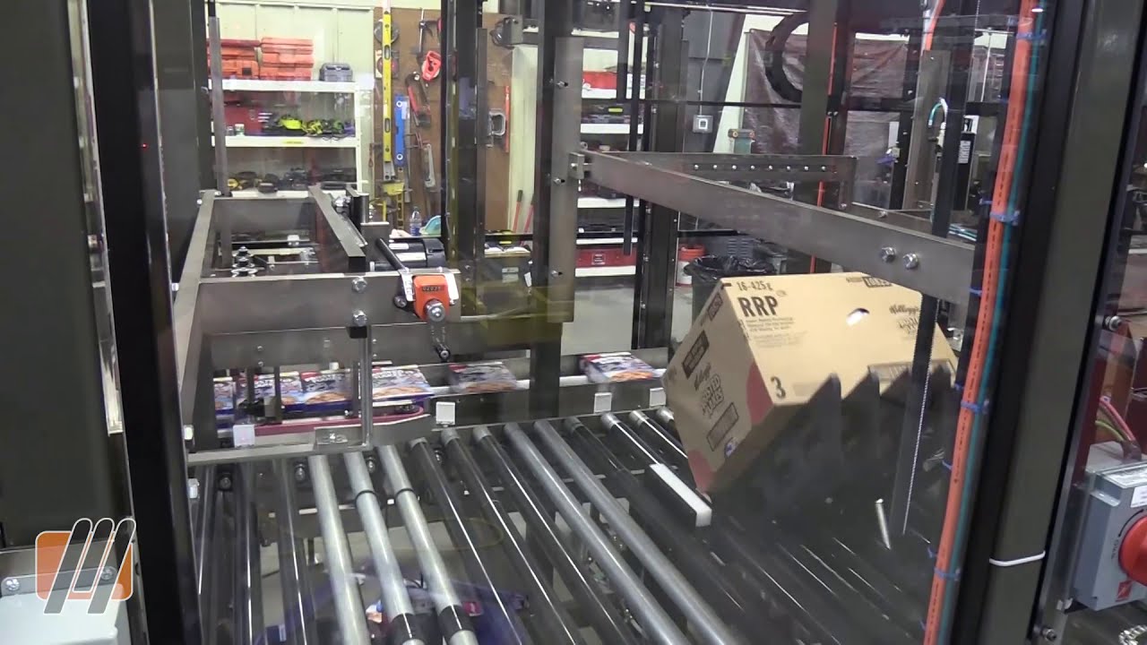 Massman Case Packer: Cereal Boxes - YouTube