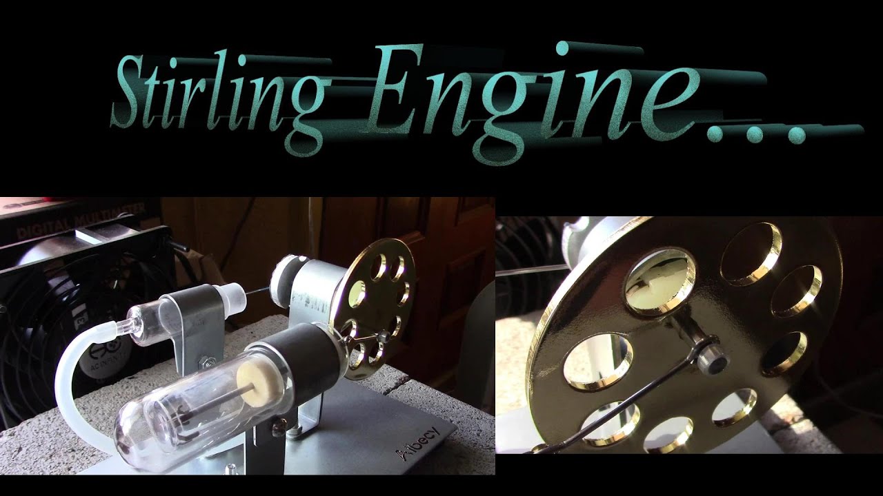 Stirling Engine! (4 fuels tested!) +Assembly! - w/slow-motion - can be ...
