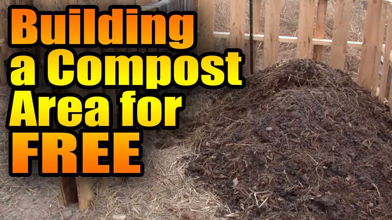 Building a Composting Area for FREE - YouTube