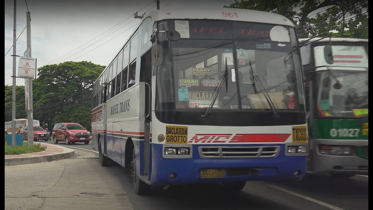 Philippines, ordinary fare bus ride from Savano Park to Philcoa ( 1 of ...