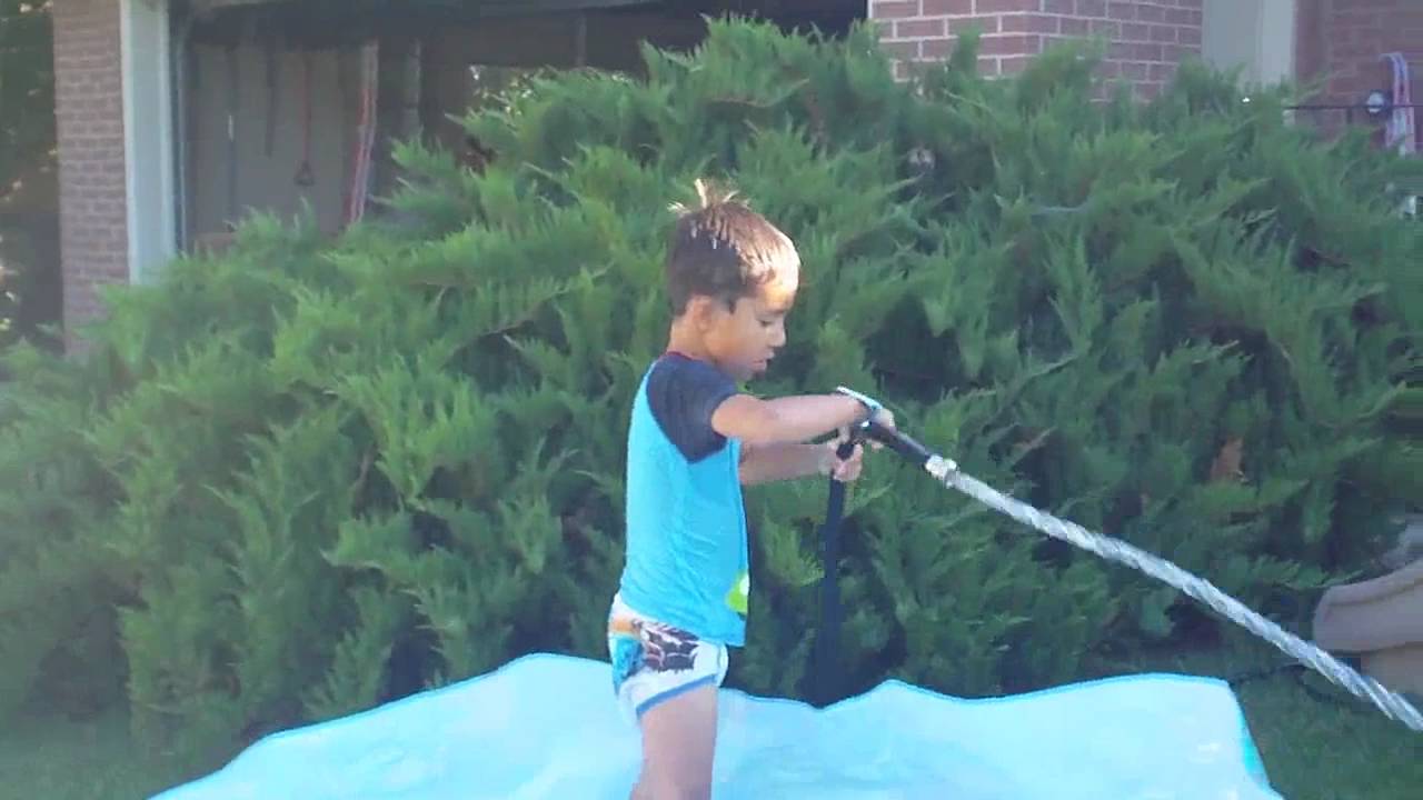 McCann Playing In the Pool After His Surgery - YouTube