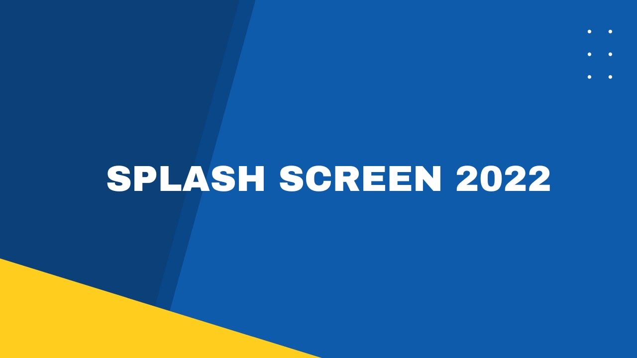 Splash Screen - Android Studio Tutorial (2022) - YouTube