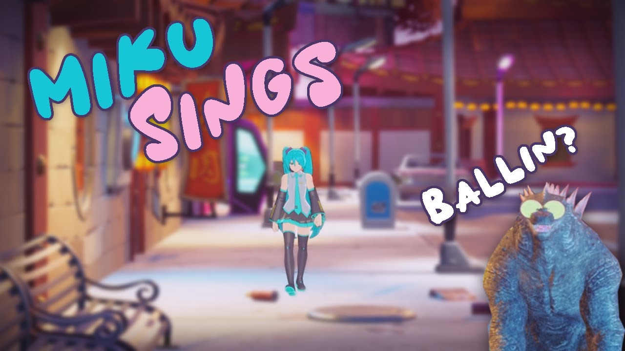 Hatsune Miku sings Ballin [Fortnite] - YouTube