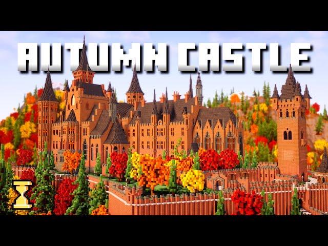 Autumn Castle Trees Fall Ohio Fall Foliage Hi Res Stock Photography