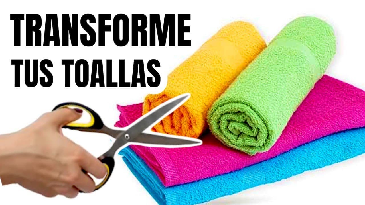 Customiza tus Toallas - 3 Trucos Geniales con Toallas - YouTube
