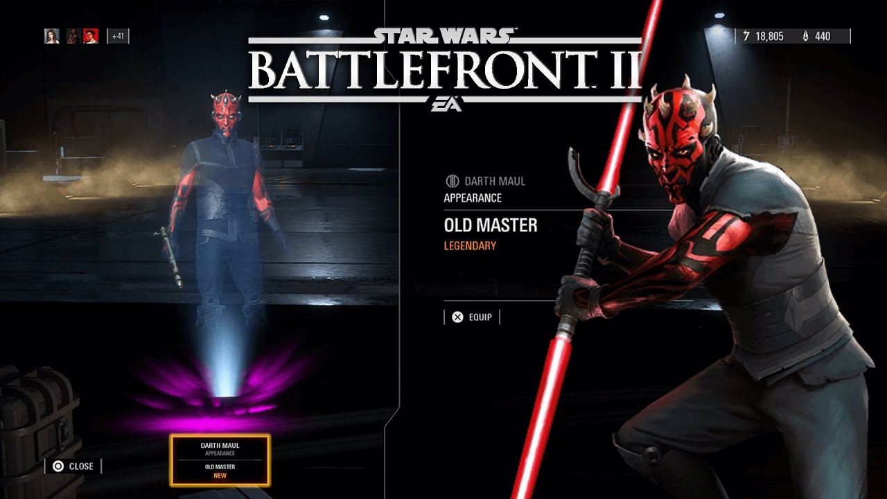 How it feels like to FINALLY get the Old Master skin for Darth Maul ...