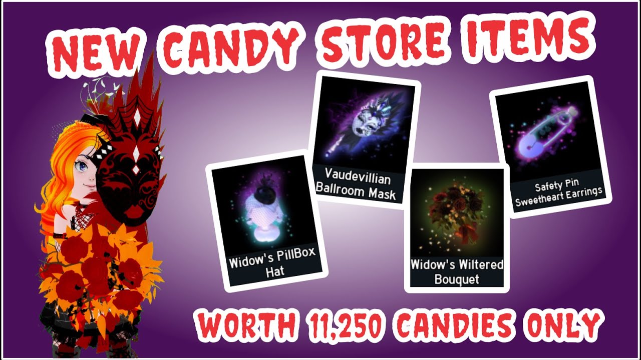 CANDY STORE UPDATE 4 NEW ITEMS | ROYALE HIGH HALLOWEEN 2021 - YouTube