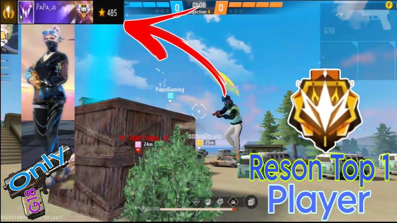 Free Fire Reson Top 1 Player !! CS Rank Match Gameplay Video !! Ultra ...