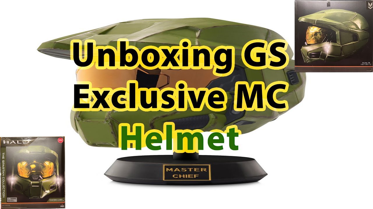 GameStop Exclusive Master Chief Wearable Helmet Unboxing - YouTube