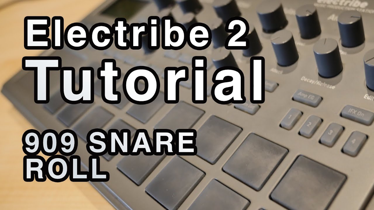 Korg Electribe 2 Tutorial Classic 909 snare roll - YouTube