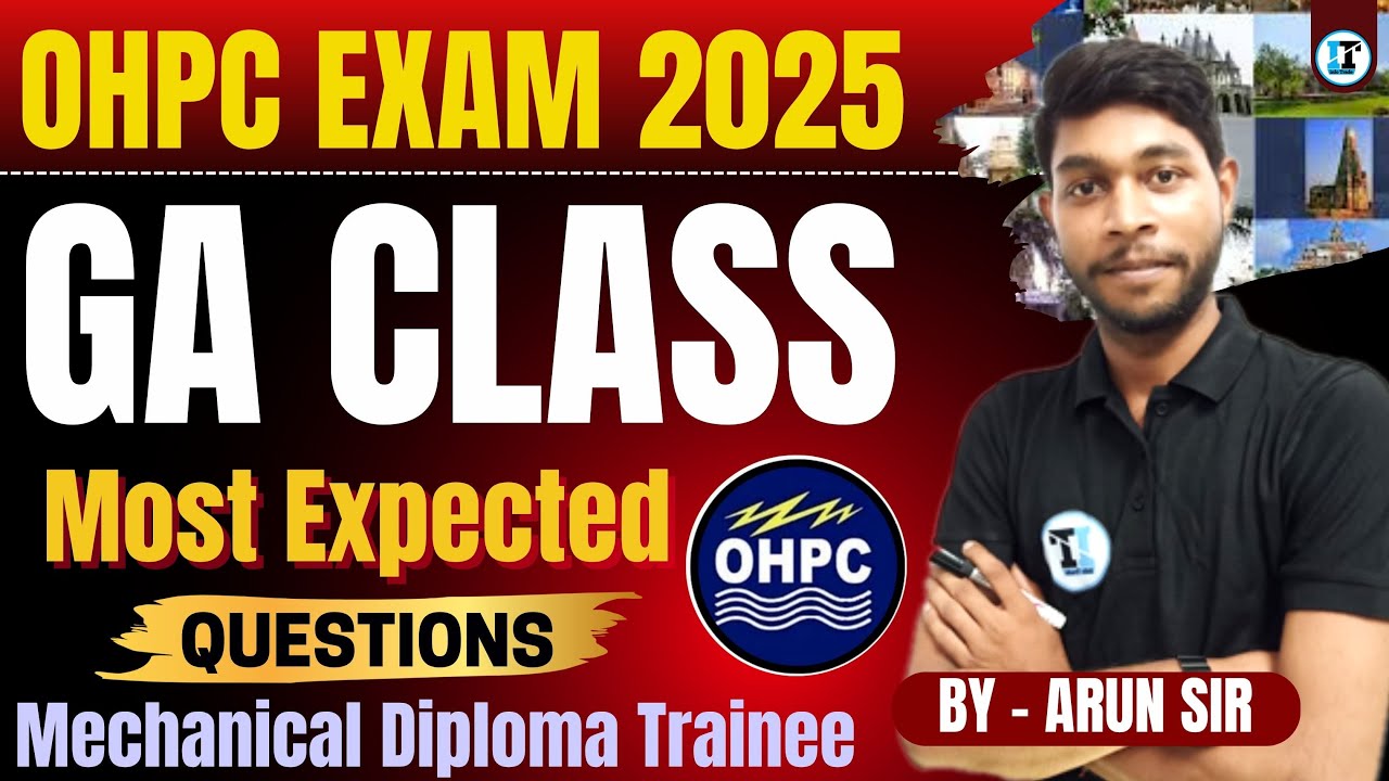 OHPC Exam Preparation 2025 | OHPC General Awareness Live Class | Odisha ...