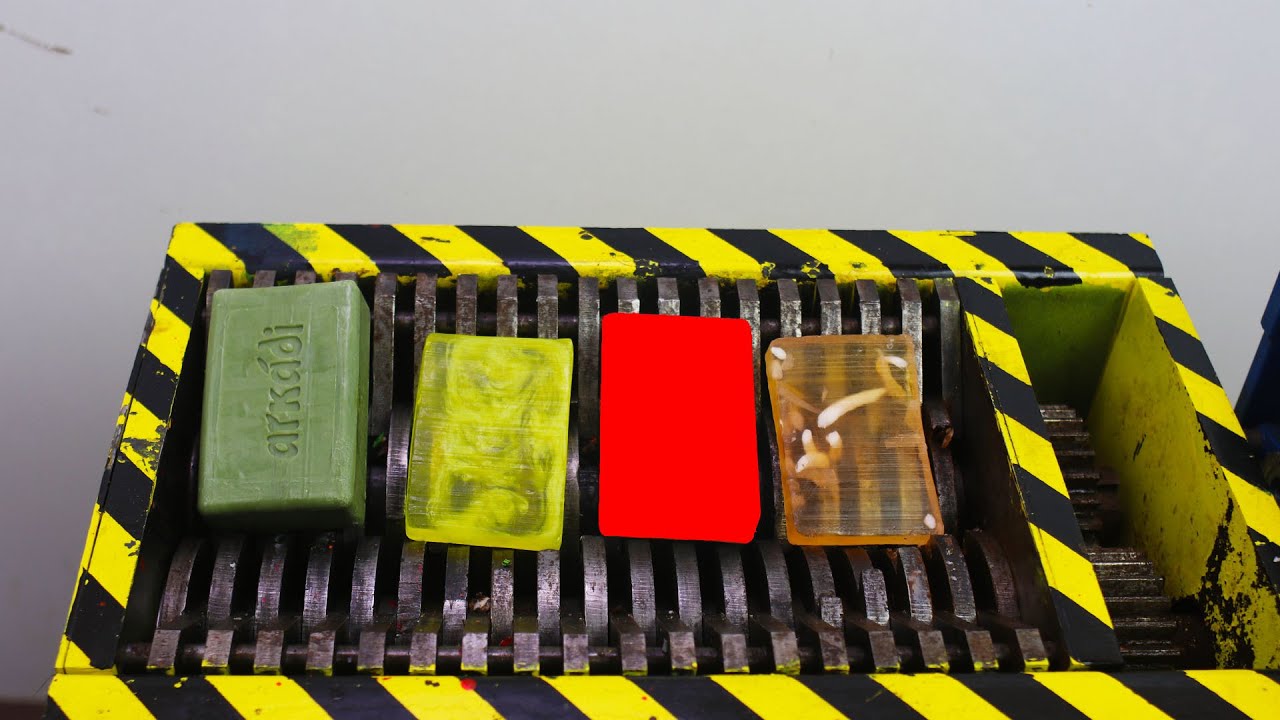 SHREDDING COLOURFUL SOAP SATISFYING VIDEO - YouTube