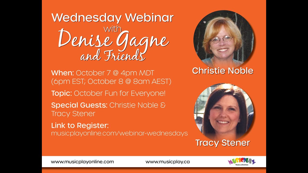 October Fun for Everyone with Christie Noble and Tracy Stener - YouTube