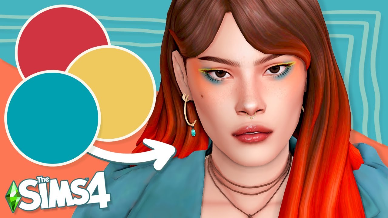 Can I Make a Sim with a RANDOM COLOUR PALETTE? 🎨 | The Sims 4 CAS ...