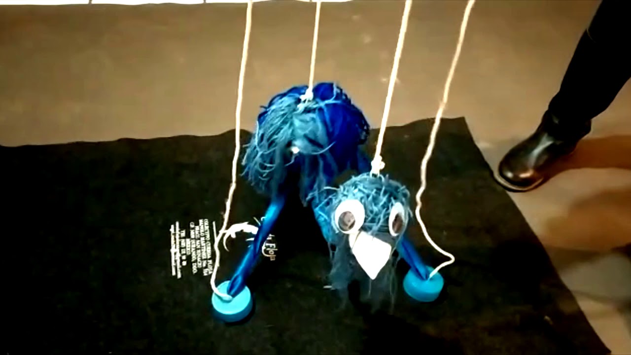 Flamingo string puppet - YouTube