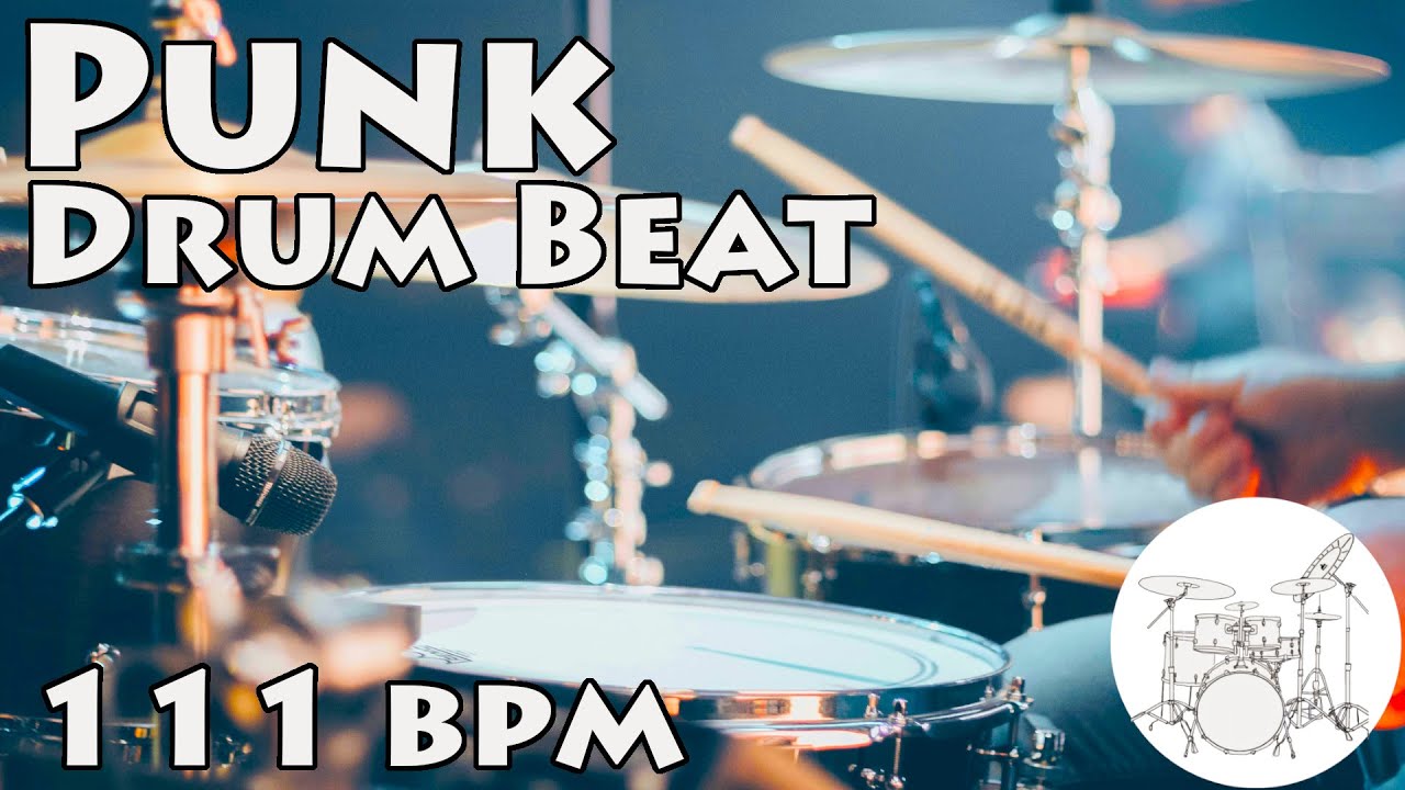 Play along Drums | Punk Beat 111 bpm - YouTube