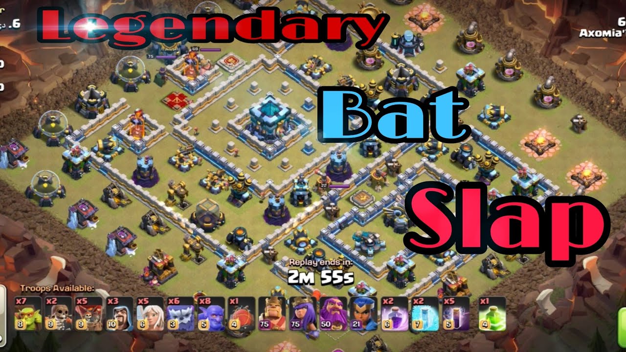 How to use Bat spell at th13 war base to get three star - YouTube