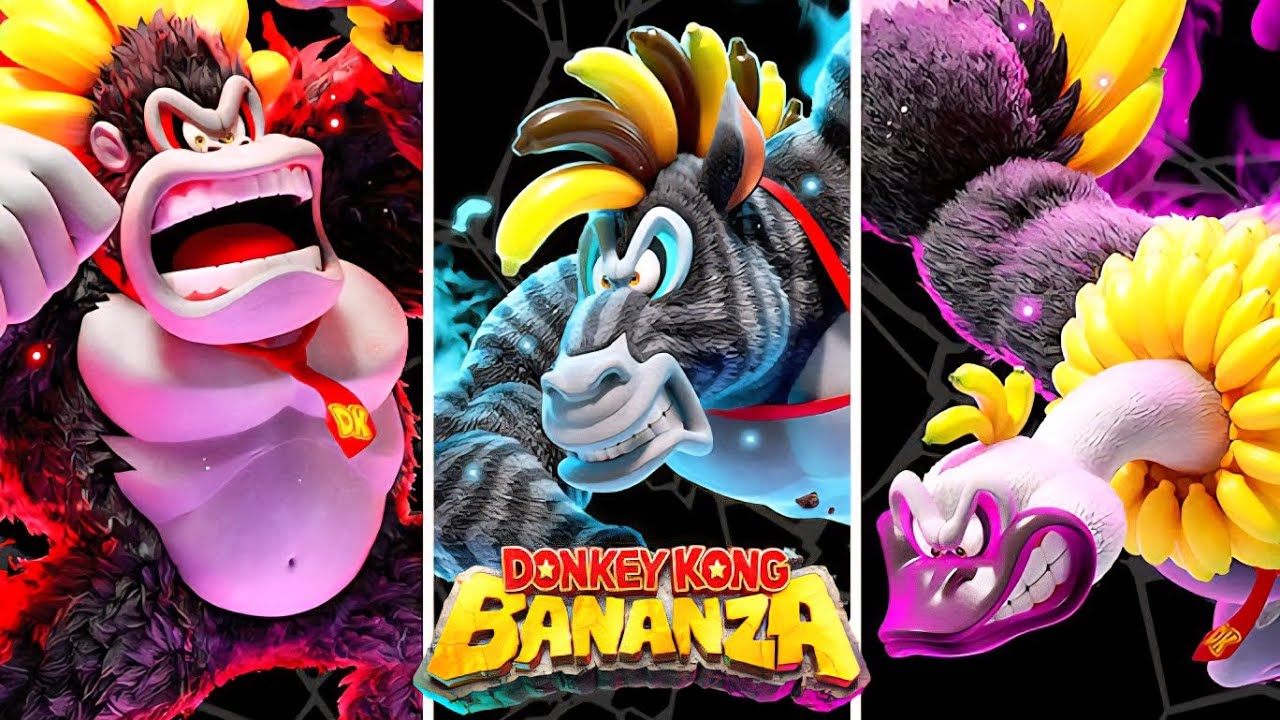 Donkey Kong Bananza - All DK Transformations (4K60FPS) | Nintendo ...