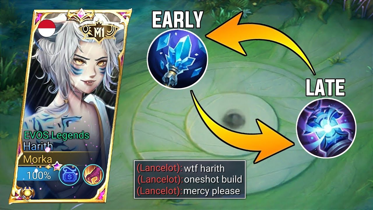 HARITH NEW ONE SHOT BUILD🔥 NEW BROKEN FIRST ITEM FOR EARLY AND LATE ...