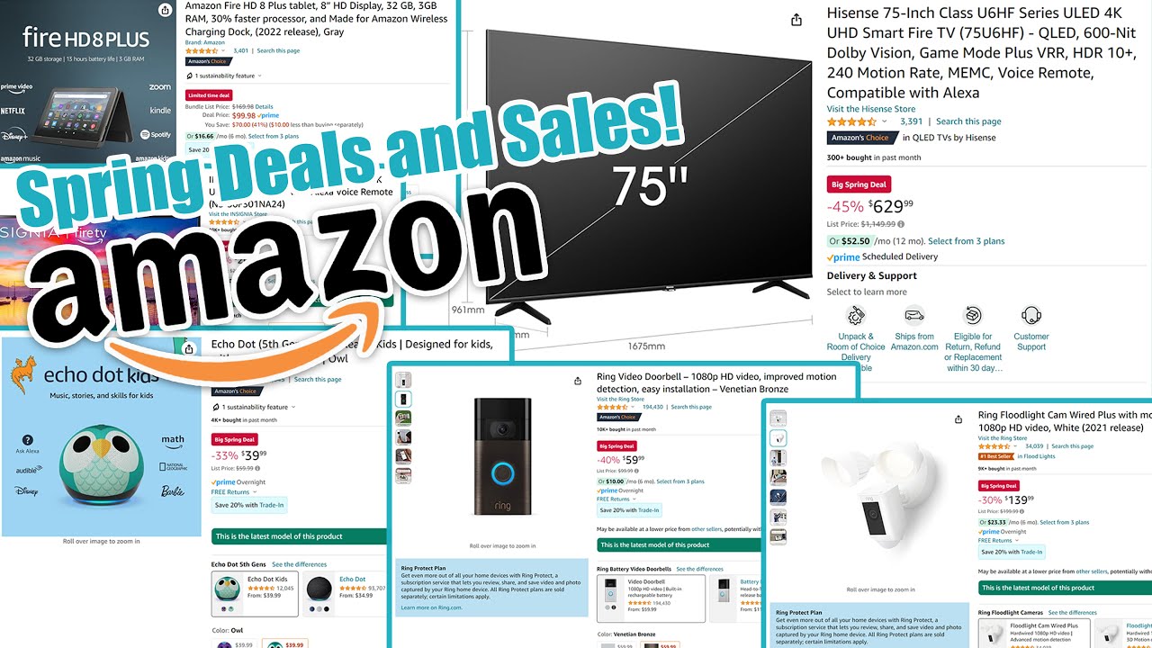 BEST Electronic Discounts for Amazon's Big Spring Sale!! - YouTube