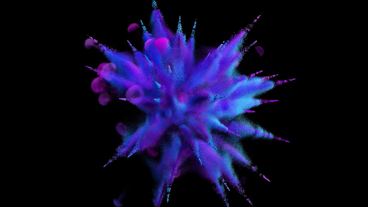 4K Colorful Powder Explosion - YouTube