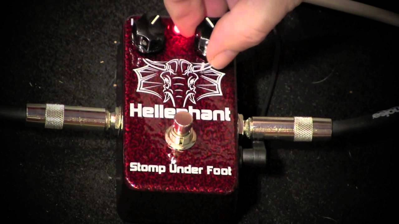 Stomp Under Foot HELLEPHANT 2-knob Fuzz guitar pedal demo with RS Tele ...