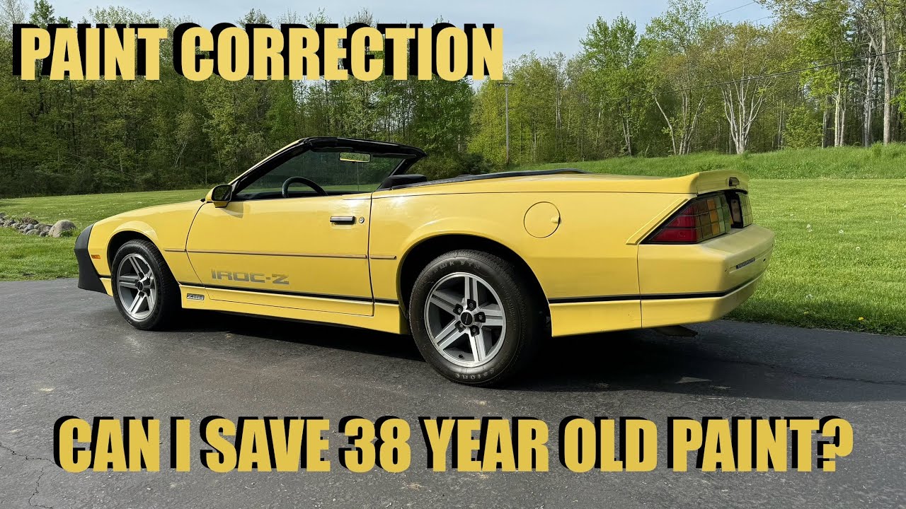 Chevy IROC-Z Camaro ASC Convertible Paint Correction & Ceramic Wax ...