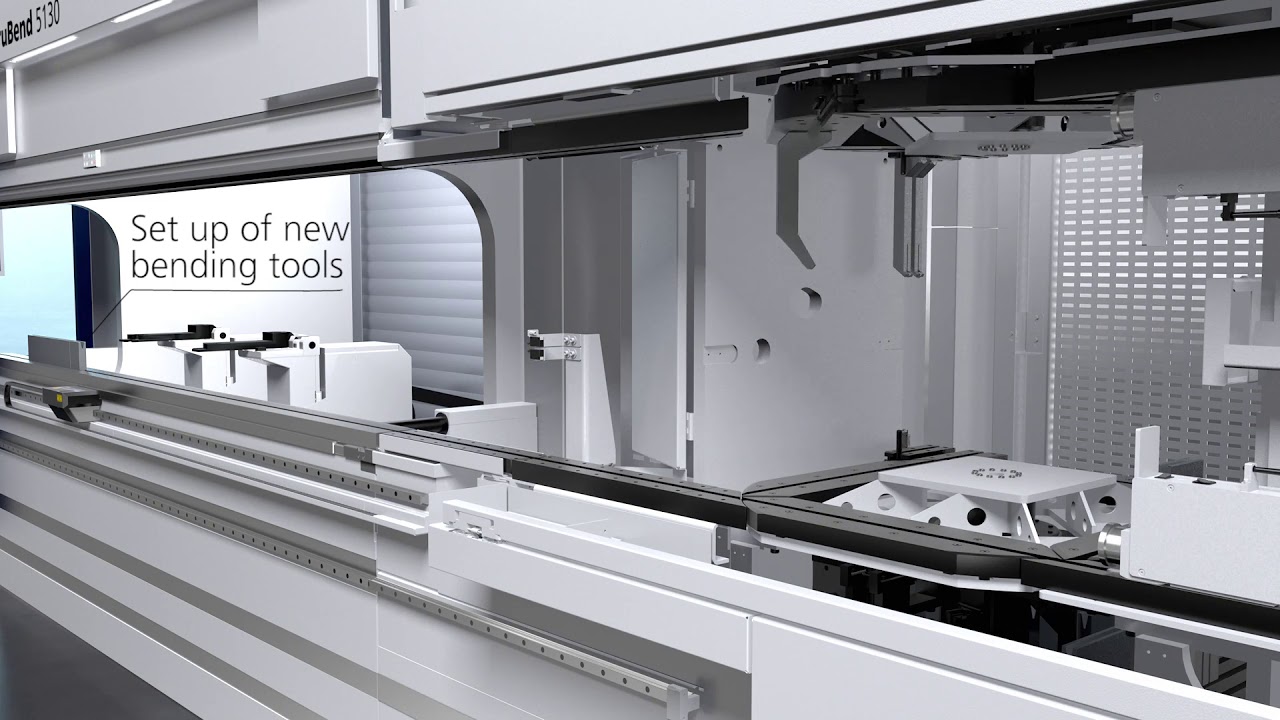 TRUMPF Bending: TruBend tool changer | ToolMaster - YouTube