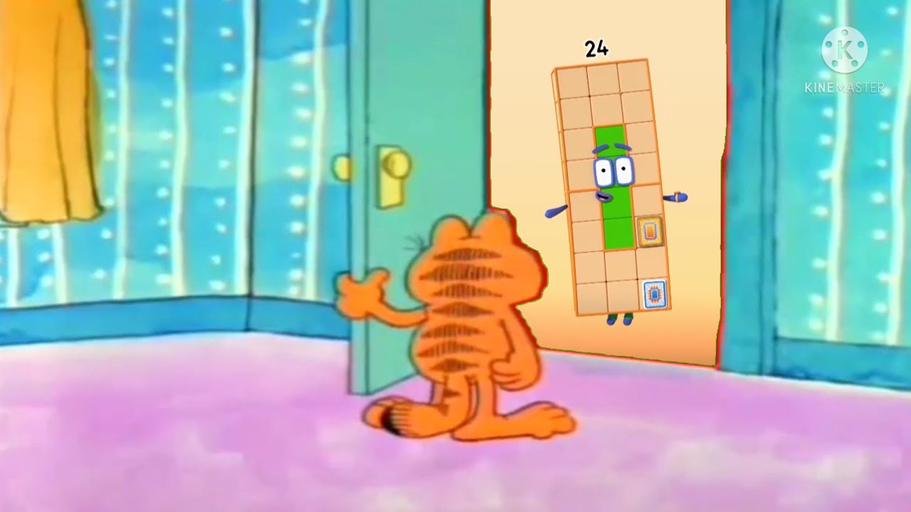 Garfield answers the Door to Numberblocks - Numberblocks Clubs Part 2 ...