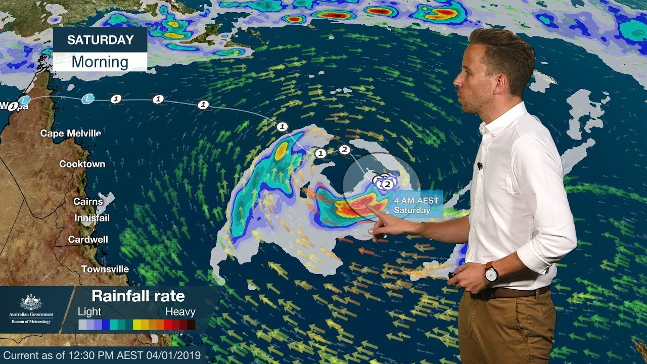 Severe Weather Update: Tropical cyclone Penny in the Coral Sea 4 Jan ...