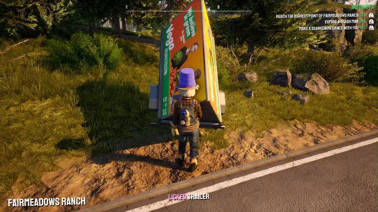 Goat Simulator 3 Killer scarecrow on The road - YouTube