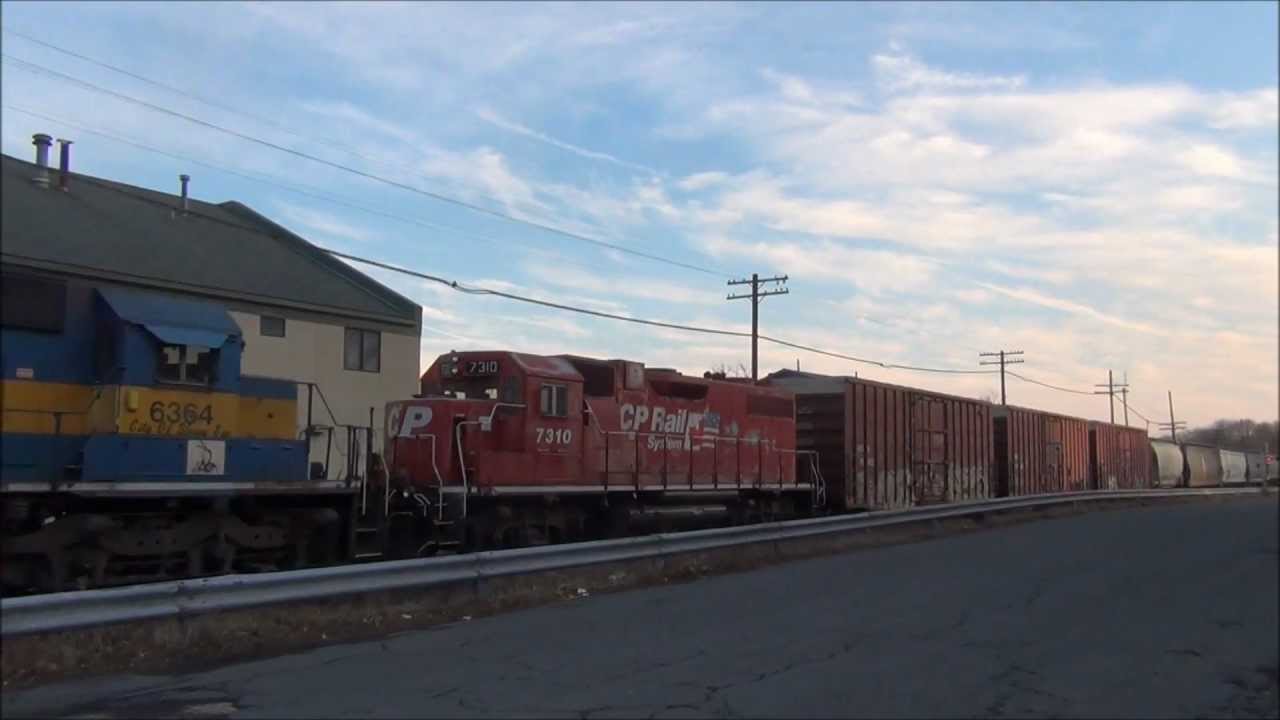 Canadian Pacific 6069 (PacMan) Leads CP 450 Through Cohoes, NY with ...