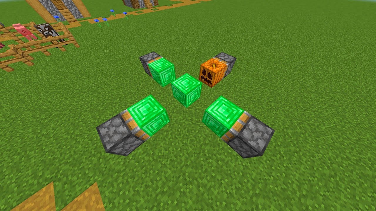 how create a emerald golem - YouTube