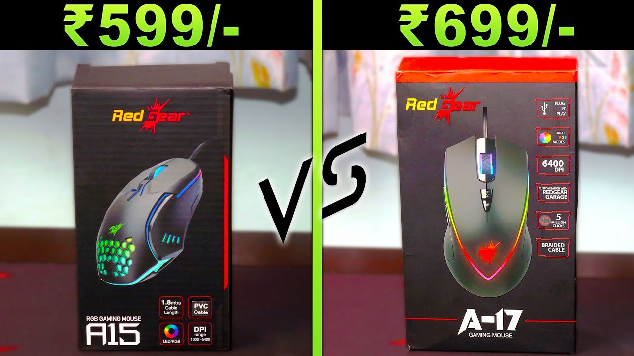 Redgear A15 Vs Redgear A17 | Best Gaming Mouse? | HINDI - YouTube