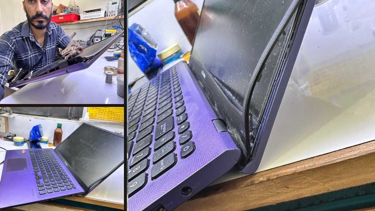 Asus vivo book laptops hinge repair 👨‍🔧🛠️ - YouTube