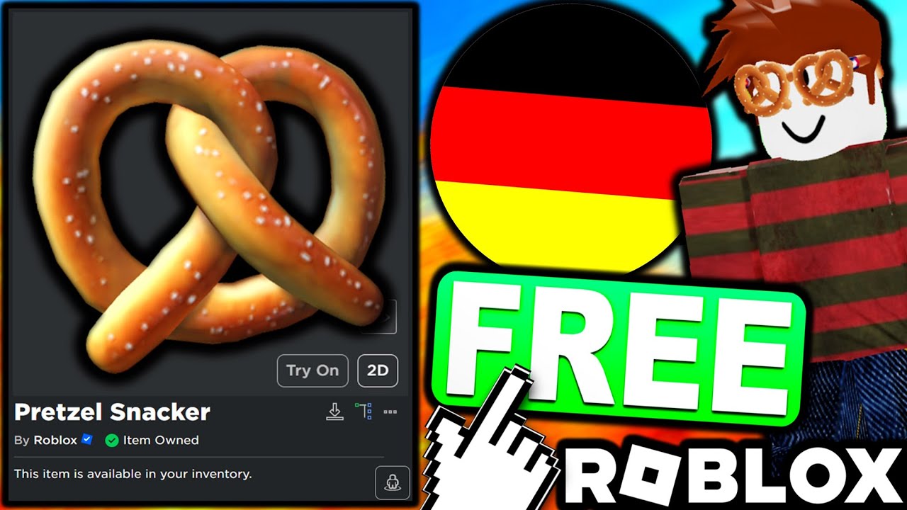 FREE ACCESSORY! HOW TO GET Warm Pretzel Back Snacker! (ROBLOX ...