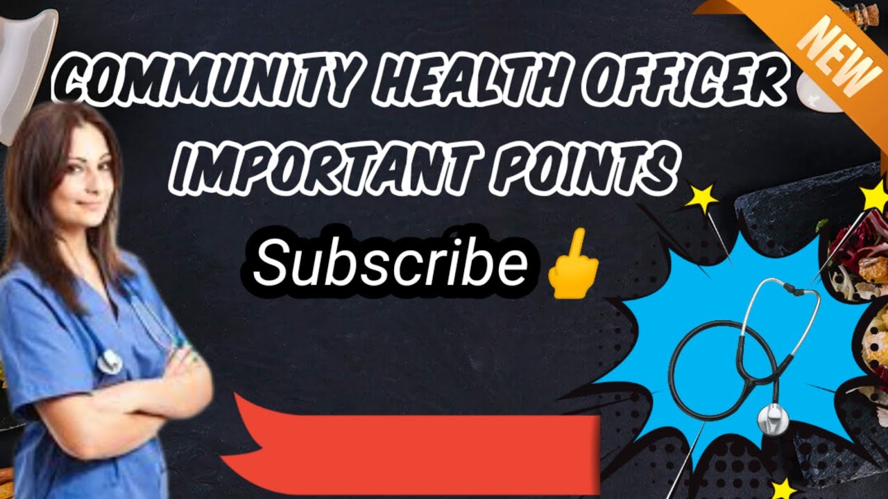 community health officers important point - YouTube