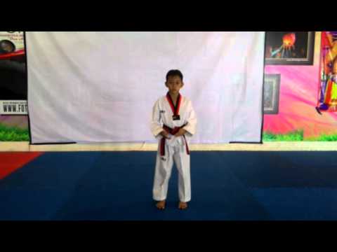 Latihan Taekwondo, Poomsae Taegeuk 1, Il Jang, in slow motion. - YouTube