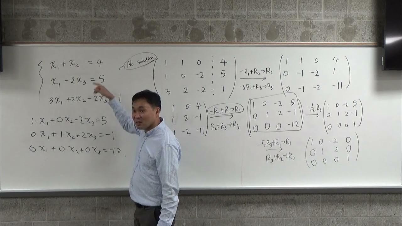 Solving system of equations using rref example problem - YouTube