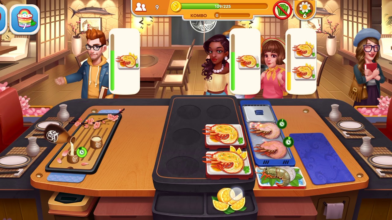 Cooking Frenzy - Restoran Sushi - Level.217-3 - YouTube