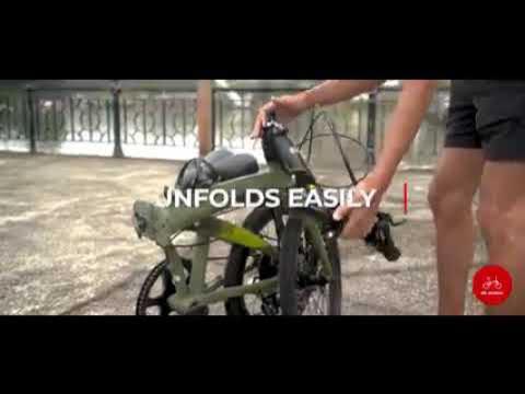 Folding bike Java Zelo Kuching Sarawak - YouTube