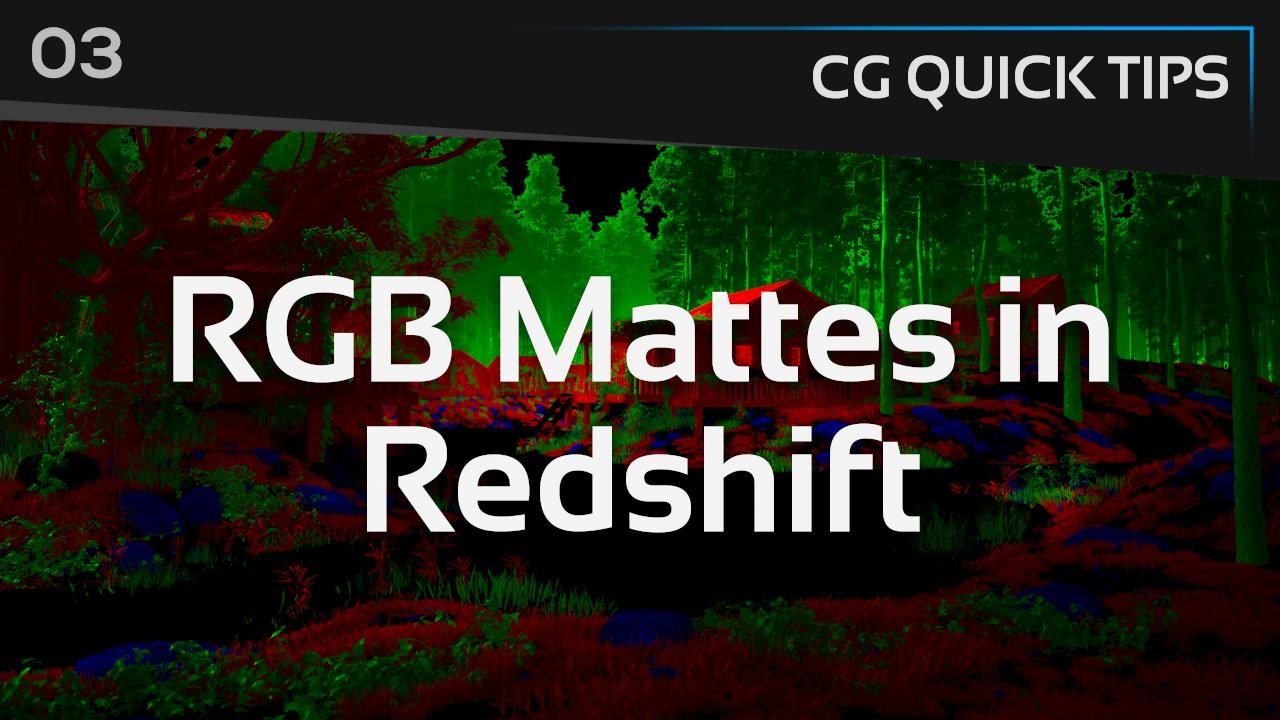 RGB Mattes in Redshift - CG Quick Tips #3 - YouTube