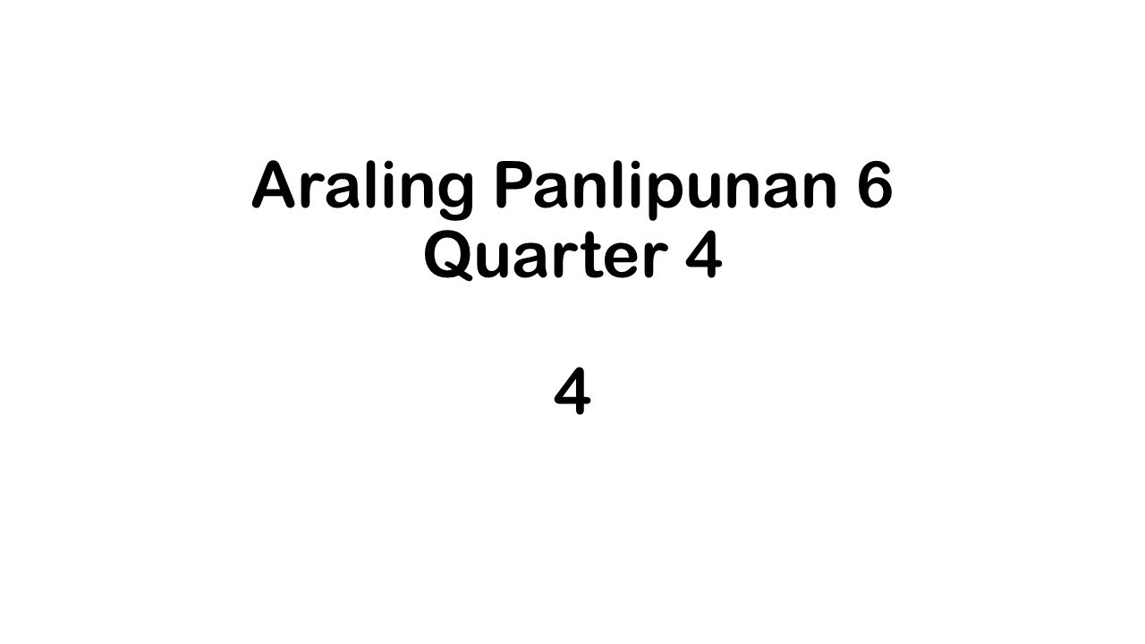 AP 6 Q4 Lesson 4 - YouTube