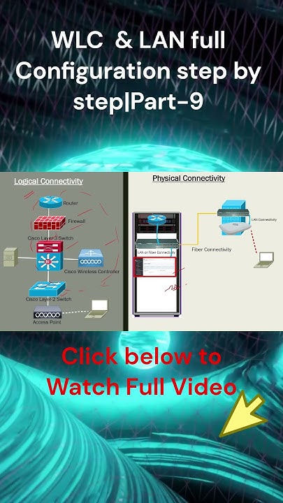 How to configure Wireless & LAN Network WLC & LAN full Configuration step by step Part 9 - YouTube