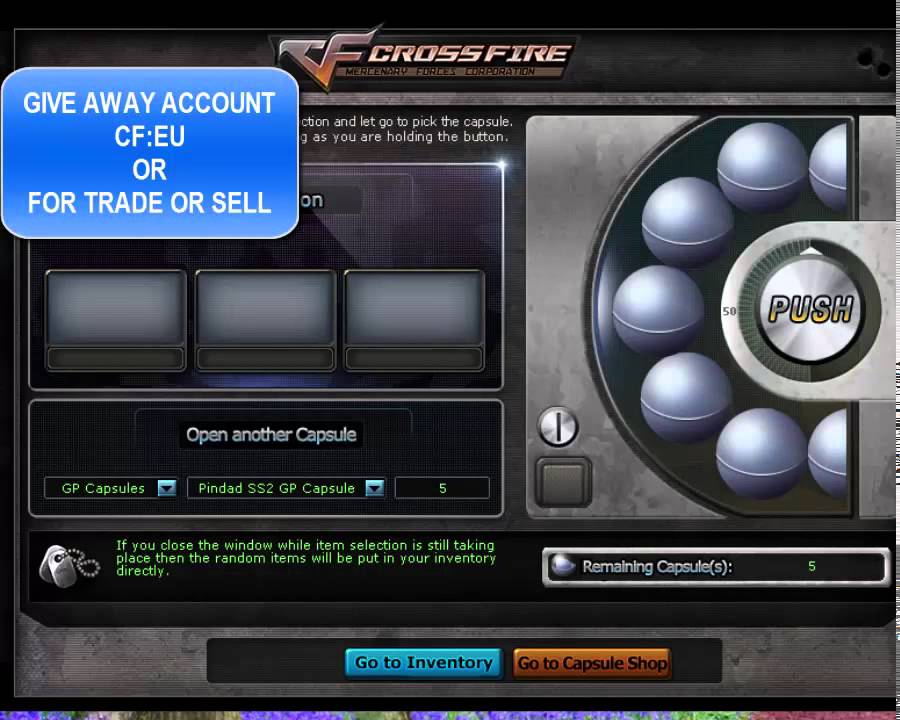 crossfire eu account vvip 2015-2016!! for sell i want steam gift card ...