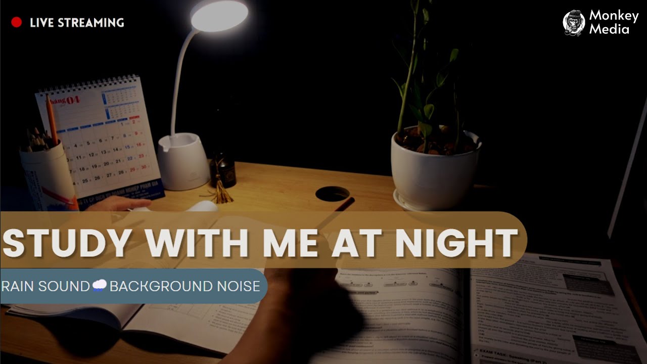 2-HOURS STUDY WITH ME🌲🌙 study at late-night day / pomodoro timer / no ...