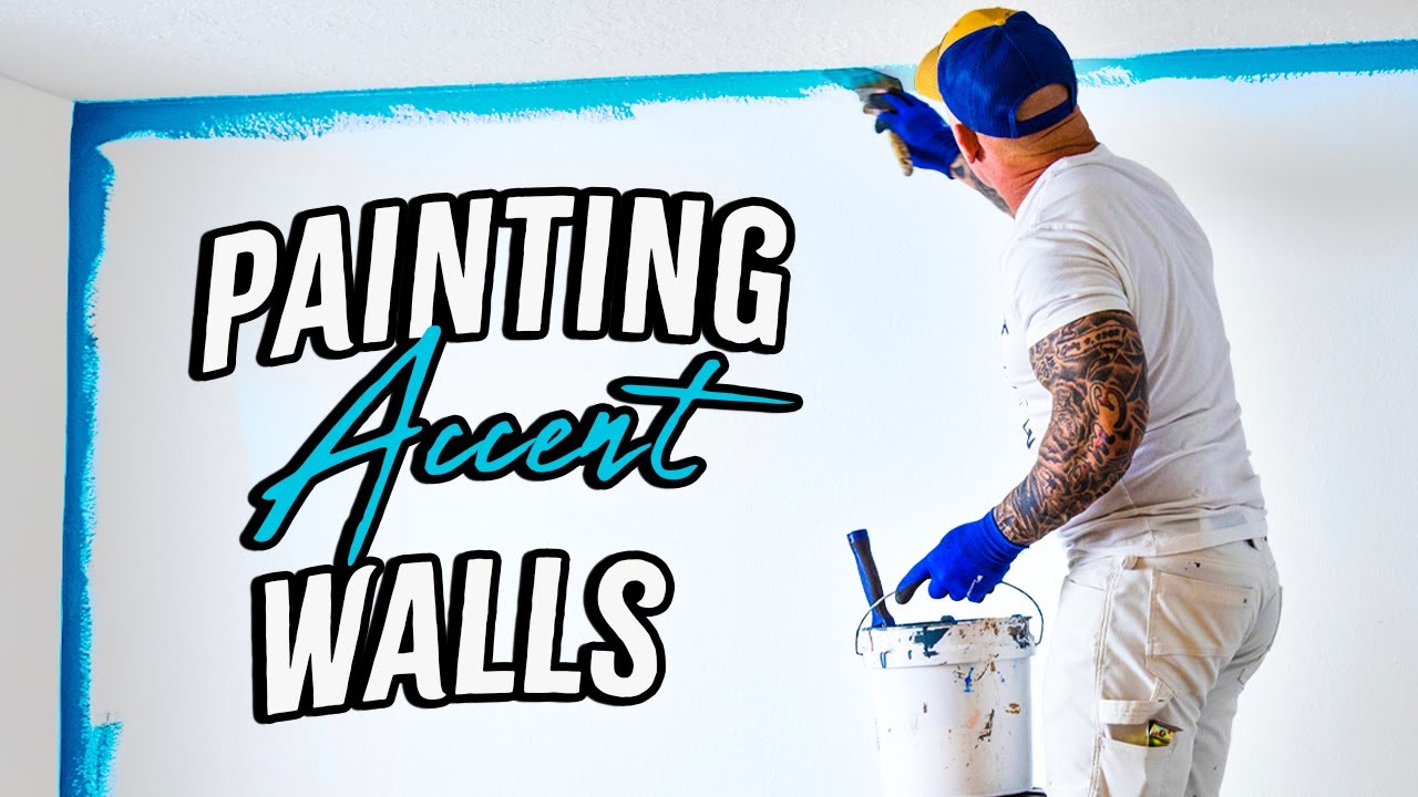 How to paint a colored accent wall. Home Improvement painting tips ...