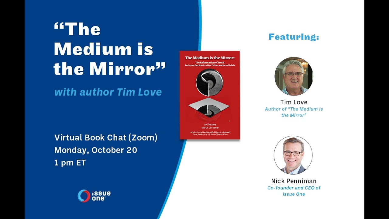Book Event: “The Medium is the Mirror” with author Tim Love - YouTube