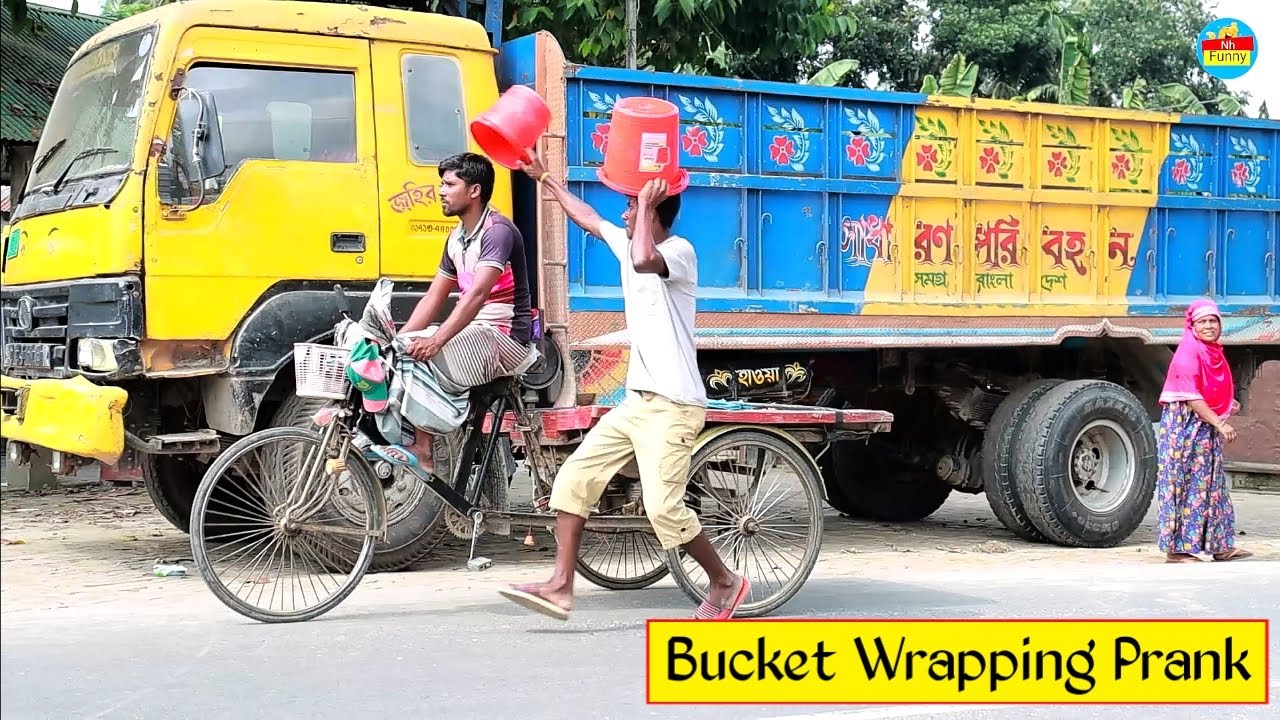 Update Viral Bucket Wrapping People Prank | Bucket Prank Video 2023 ...