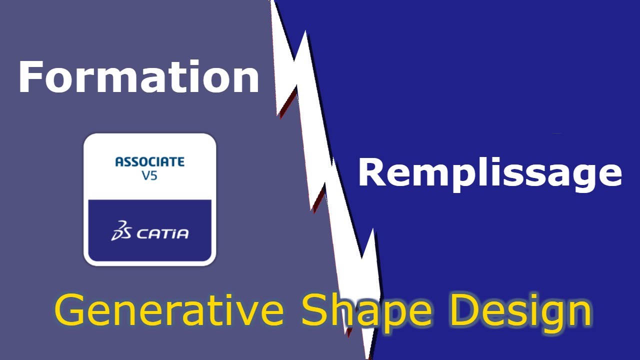 CATIA V5 - Generative Shape Design : comment faire un Remplissage ...